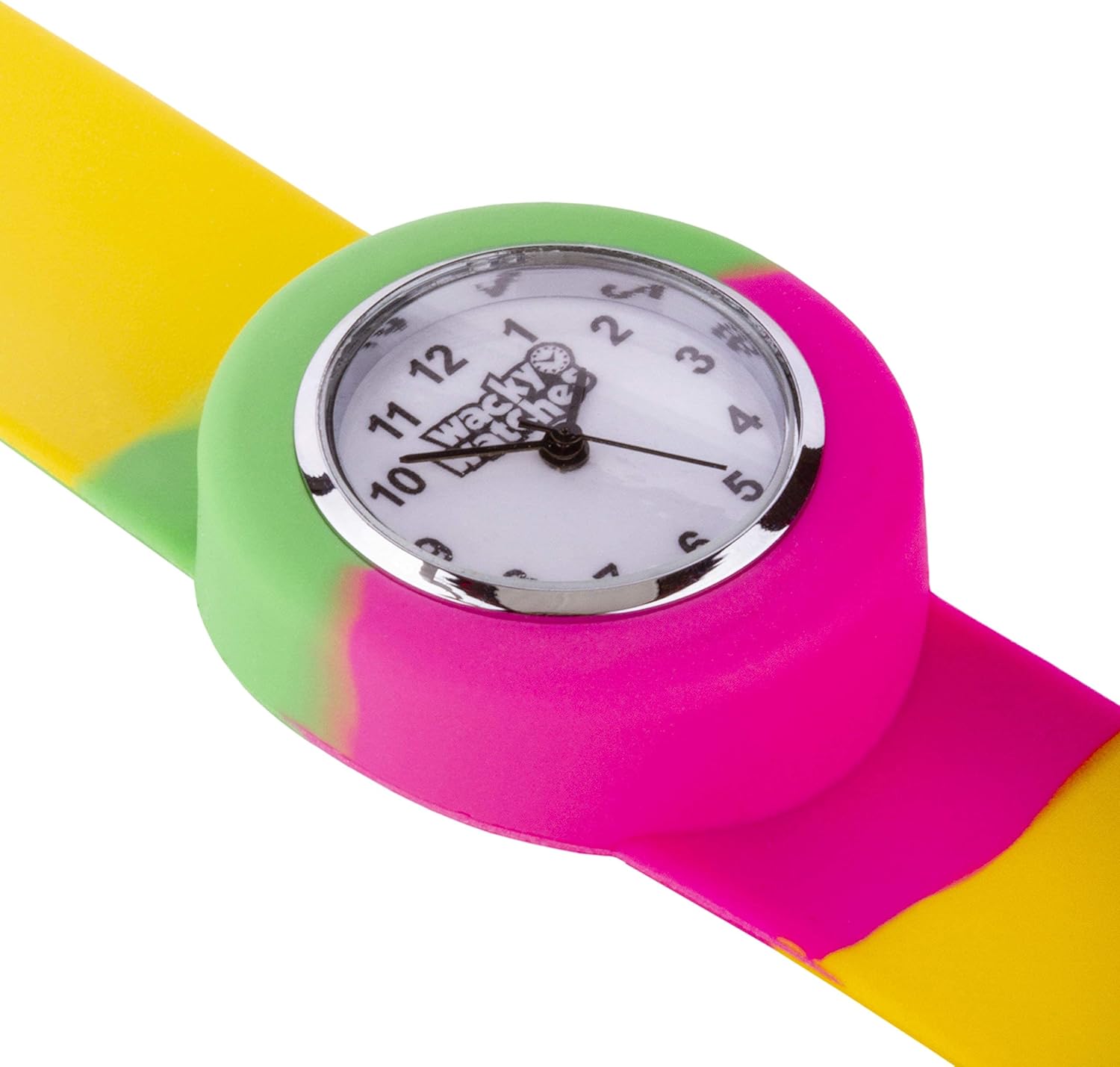 Popwatch Multicoloured Colour Wacky Watch ® Slap Strap Fast Fit Kids ...
