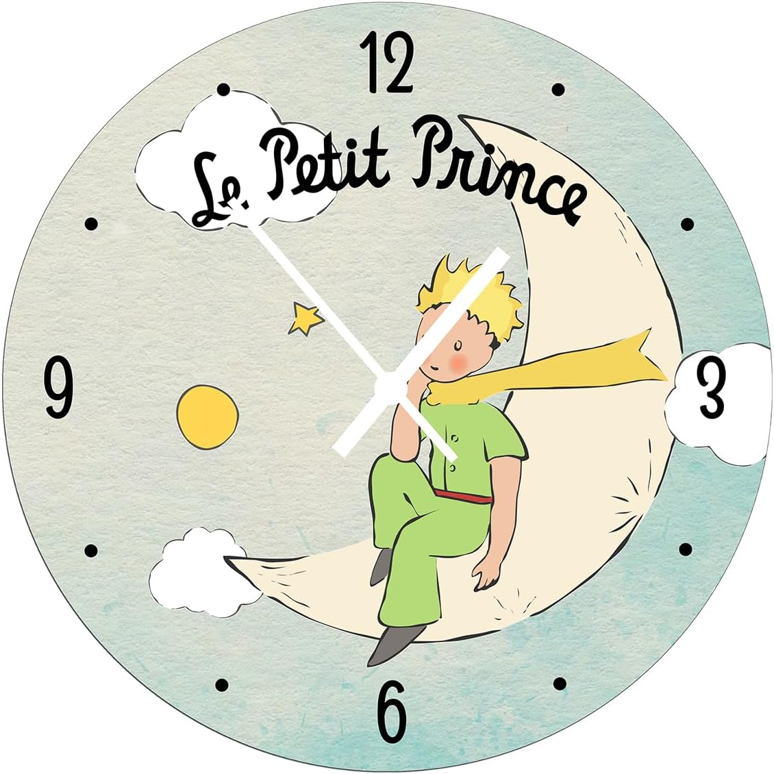 Amazon.com: Enesco Decorative Wooden Wall Clock The Little Prince 28cm ...