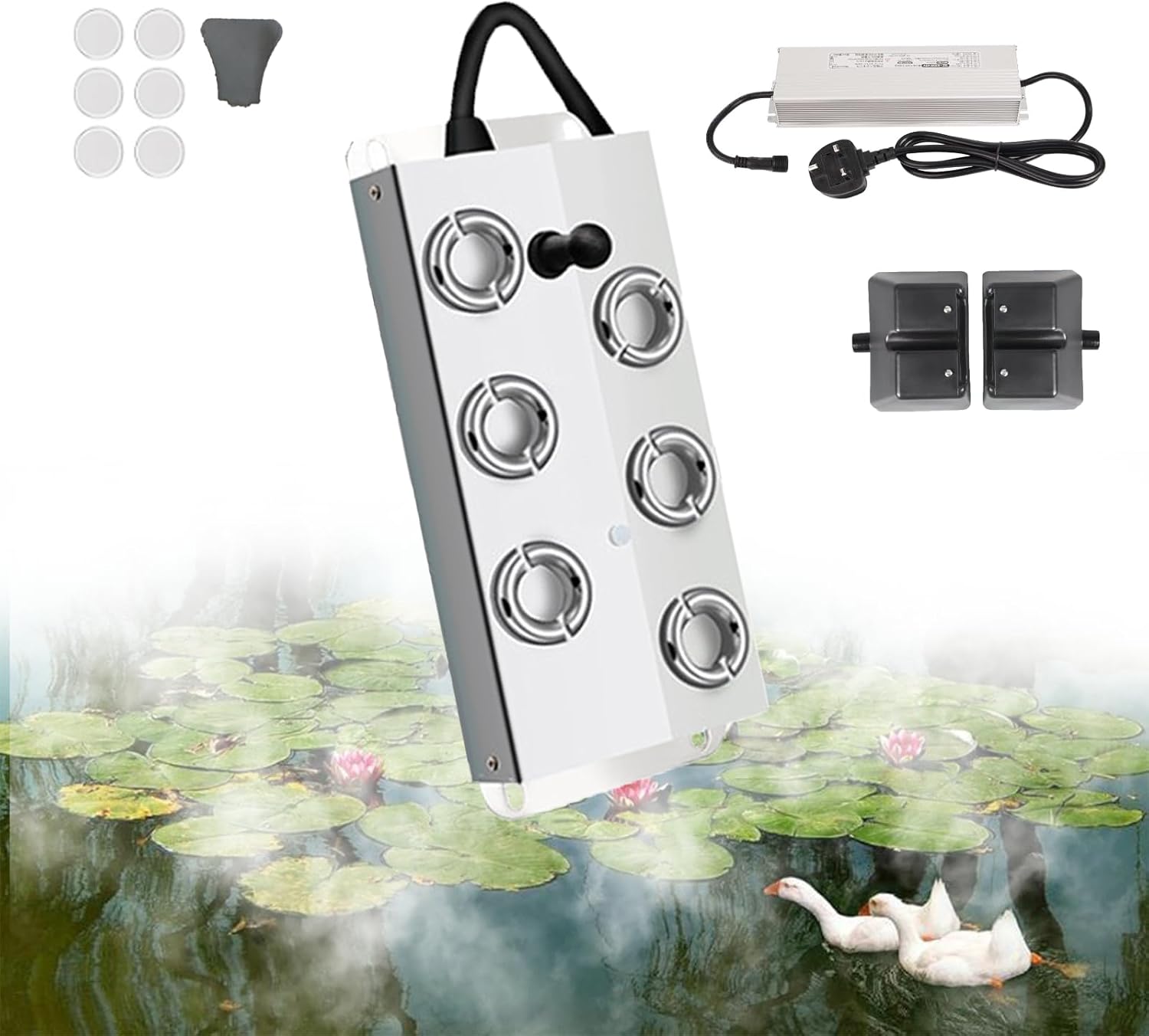 Mist Maker Fogger, 6 Head Ultrasonic Water Mister Mister Mist Machine ...