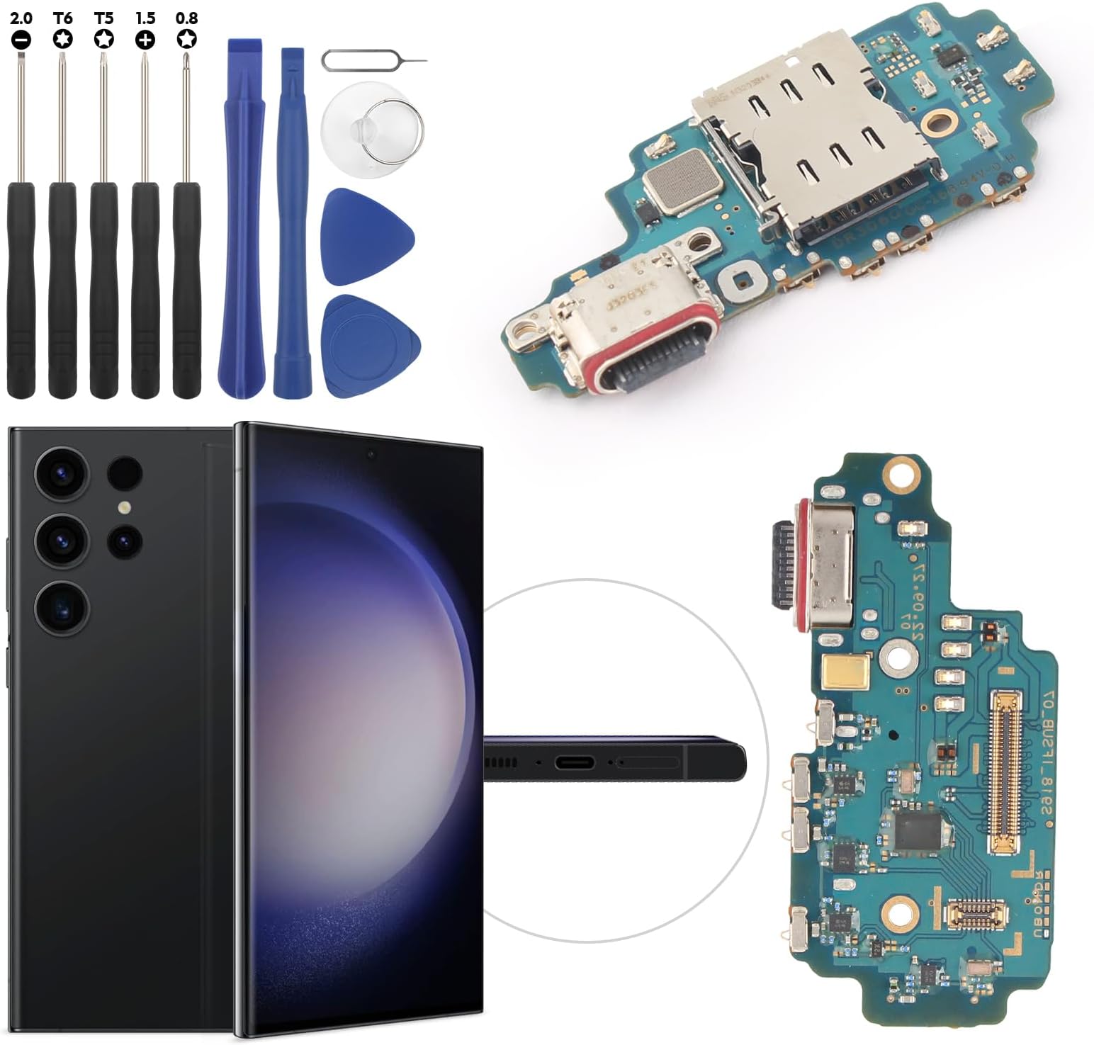 Amazon.com: Replacement for Samsung Galaxy S23 Ultra 5G Charging Port ...