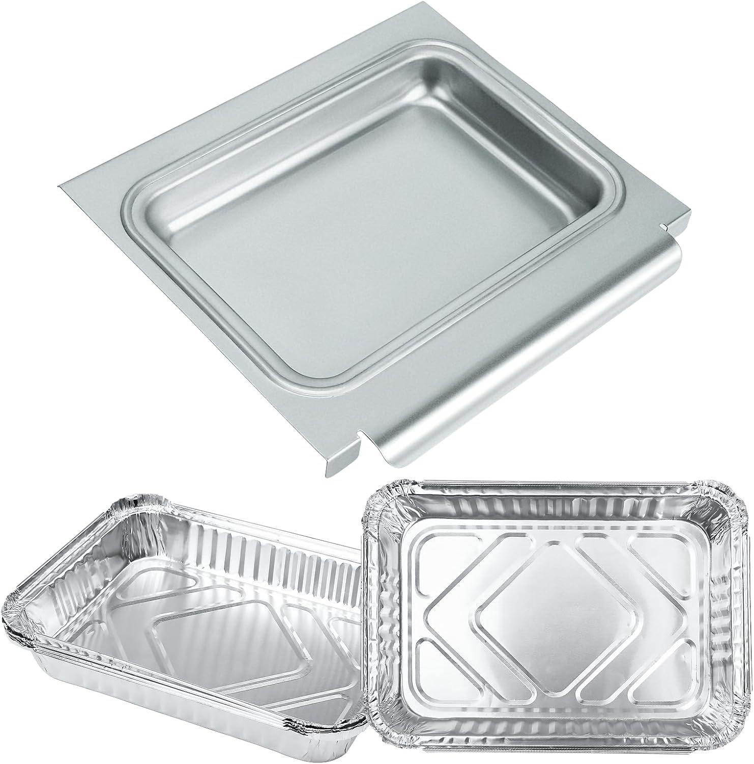 Hisencn 67047 Catch Pan and Aluminum Drip Pans for Weber Spirit I&II ...
