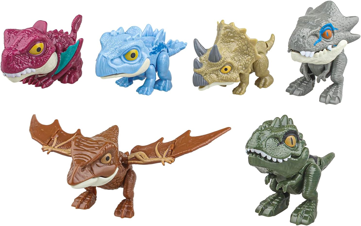 Amazon.com: DR DINGUS Jurassic Chomp Champs - 6 Pack with Educational ...