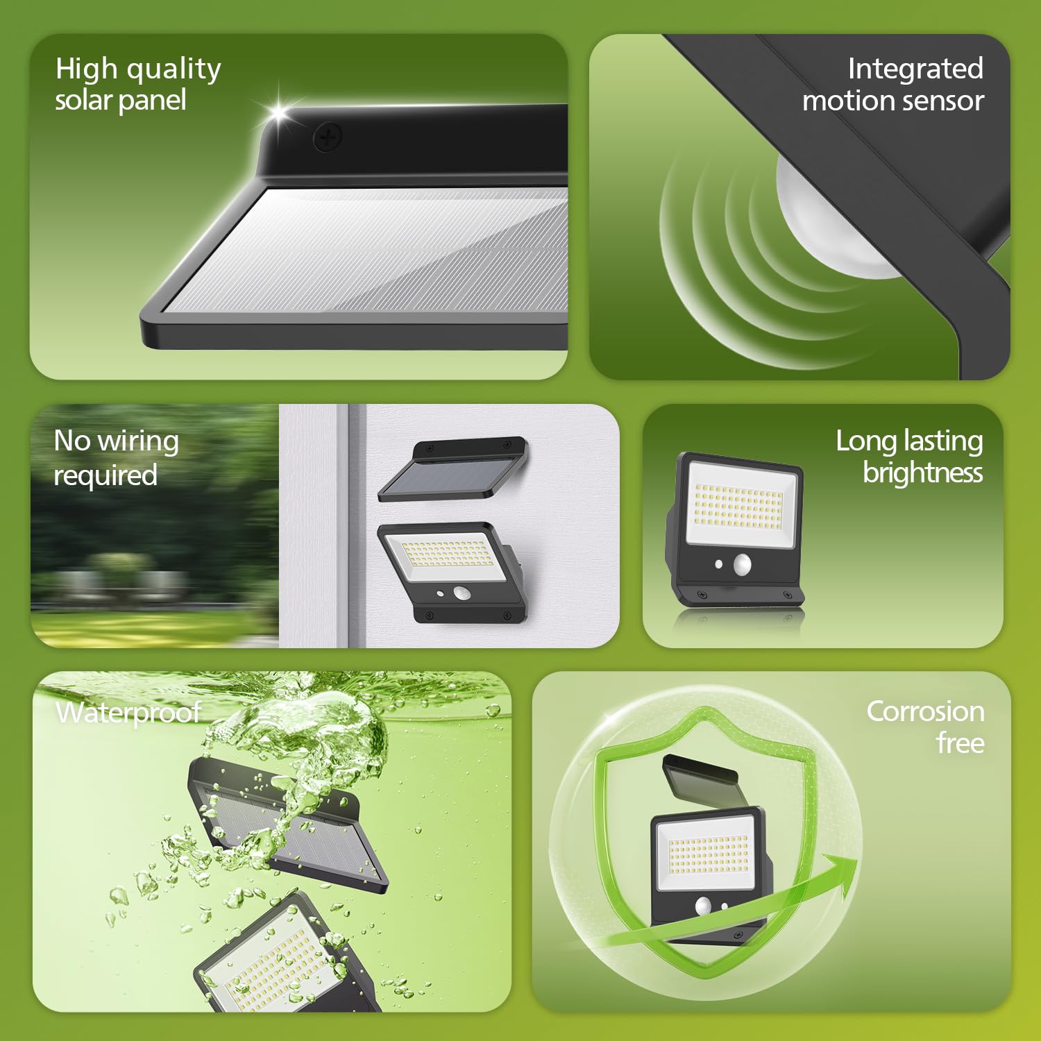 Snapklik.com : Philips Solar Security Light Outdoor LED 6500K, Solar ...