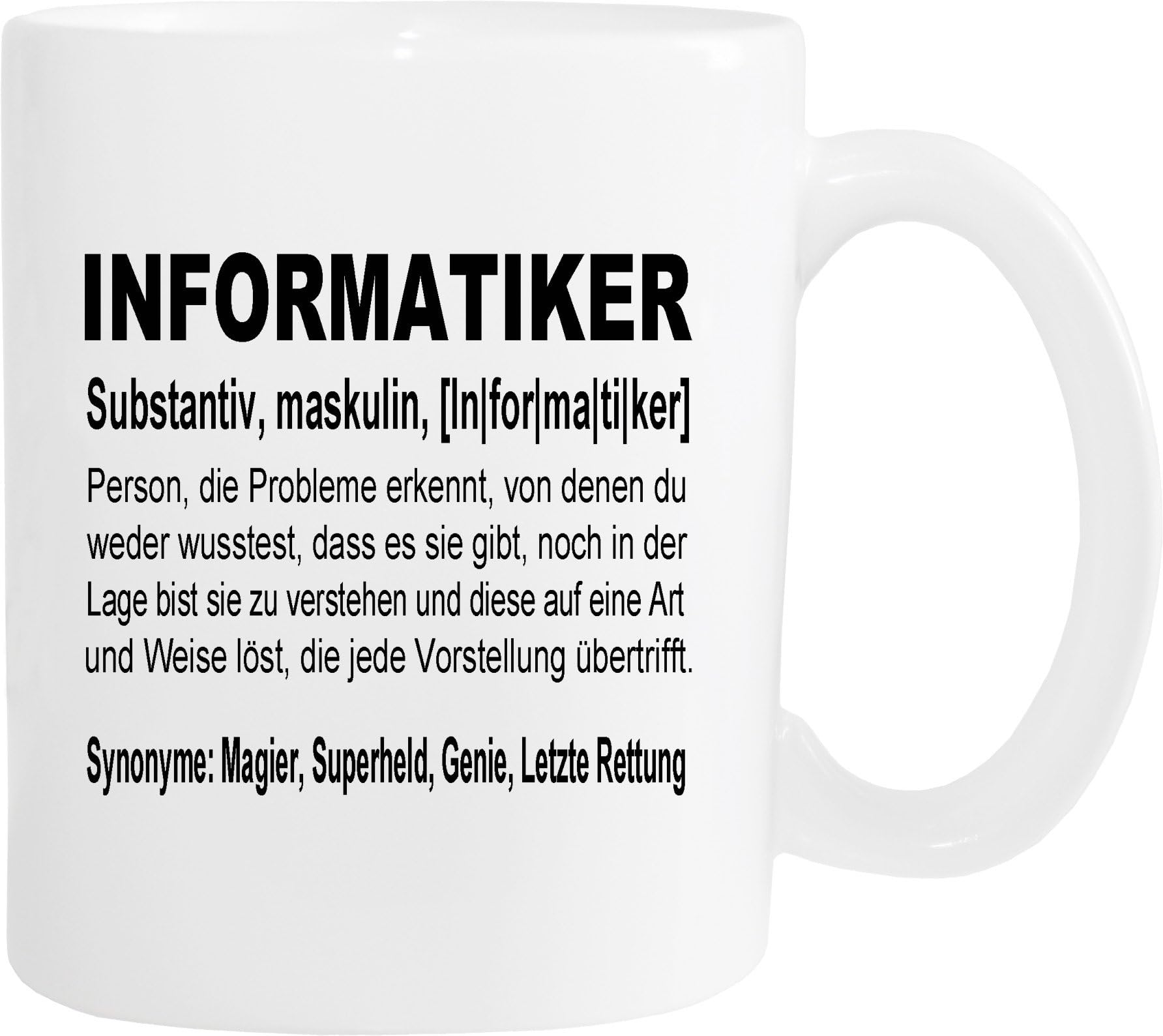 Mister Merchandise Kaffeebecher Tasse Informatiker Definition Geschenk ...