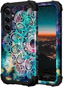 Amazon.com: Hocase for Galaxy A35 5G Case, Heavy Duty Shockproof Protection Soft Silicone Rubber ...