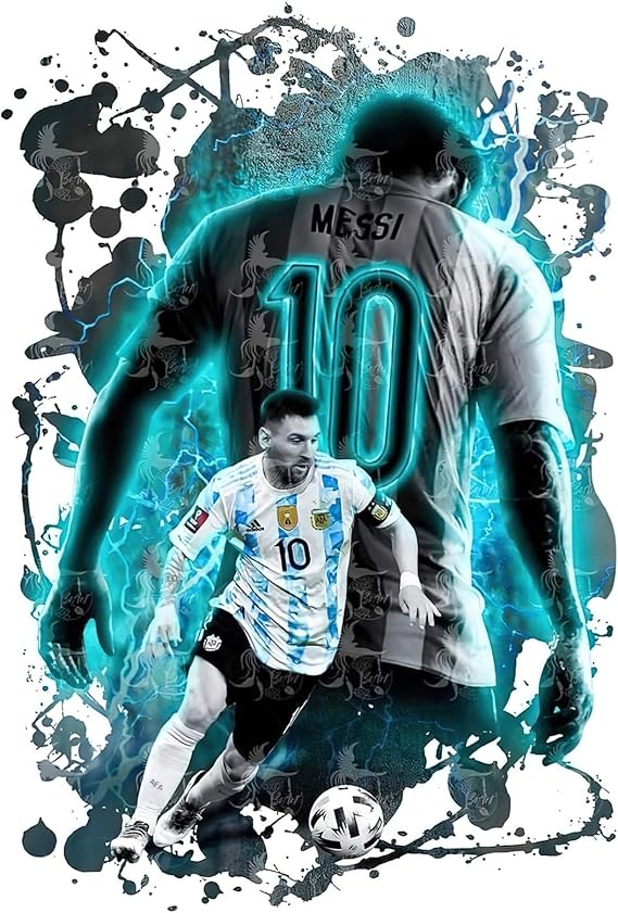 Amazon.com: COSIBOA Lionel Poster Messi Poster Canvas Poster Bedroom ...