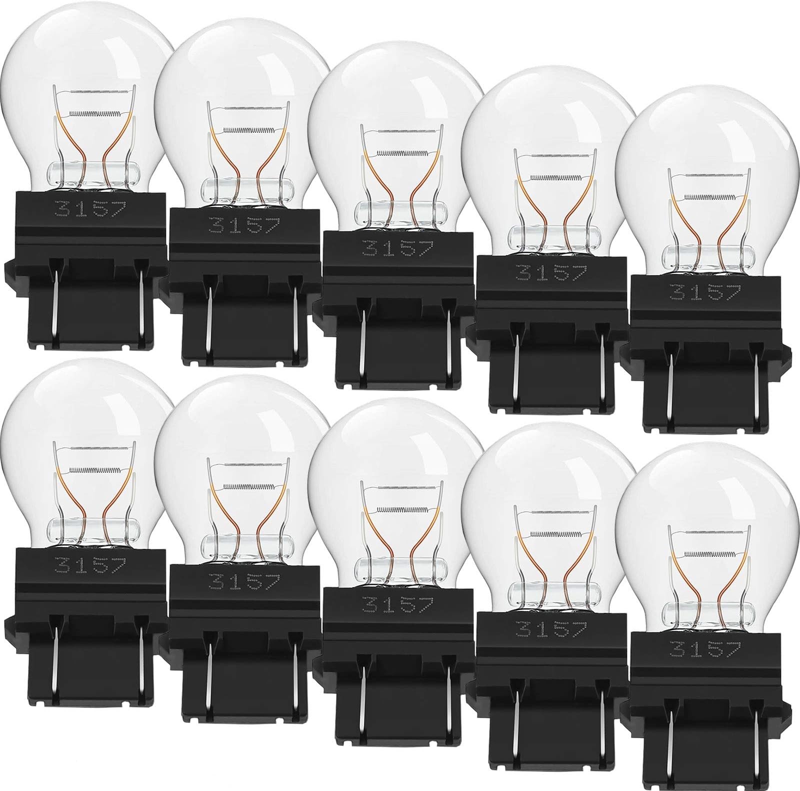 Amazon.com: Mudder 10 Pcs 3157 Bulb Tail Light Bulbs Mini Miniature ...
