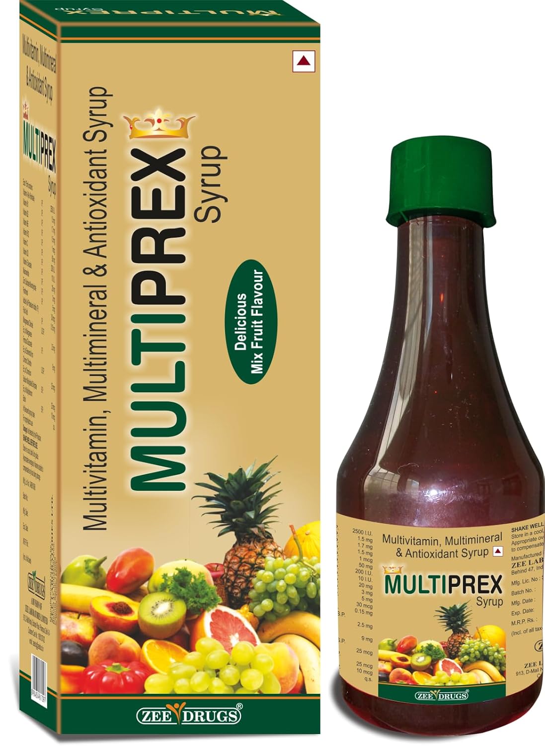 Multiprex Multivitamin Syrup (225ml) : Amazon.in: Health & Personal Care