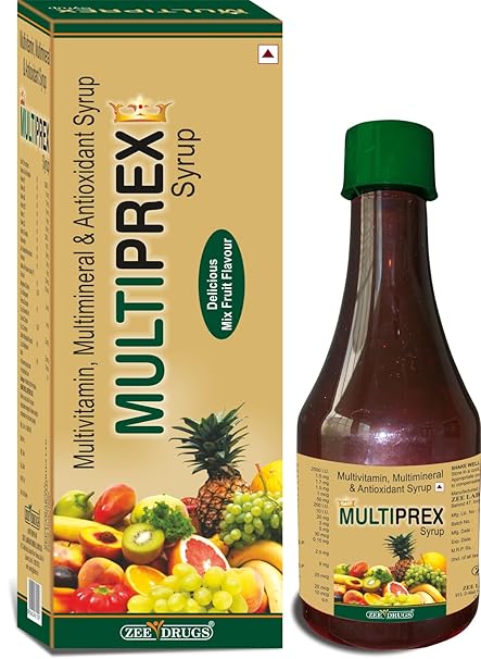 Multiprex Multivitamin Syrup (225ml) : Amazon.in: Health & Personal Care