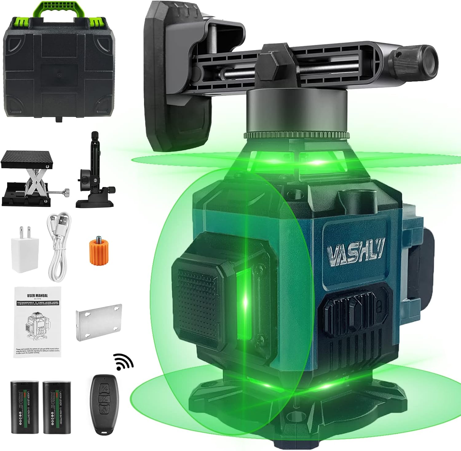 ایگرد | قیمت و خرید Vashly 16 Line Laser Level Self Leveling, 4 x 360 ...