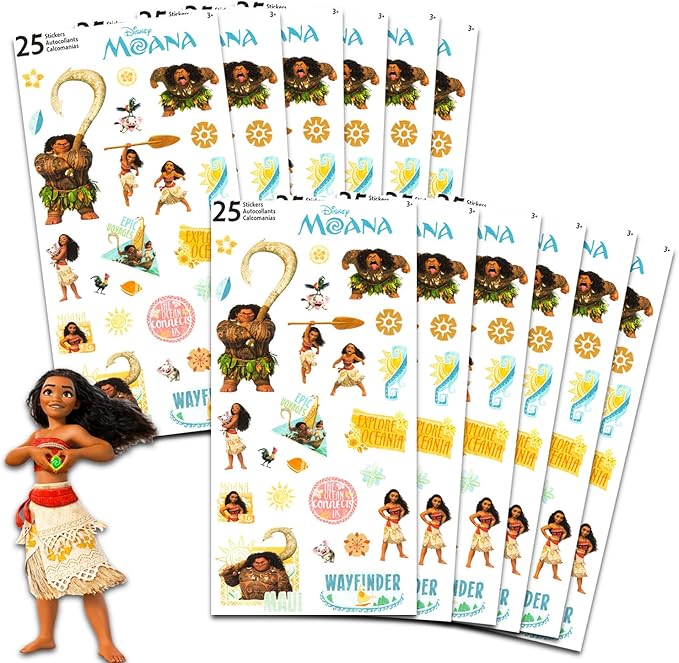 Amazon.com: Disney Moana Party Favors for Boys & Girls Bundle ~ 12 Pack ...