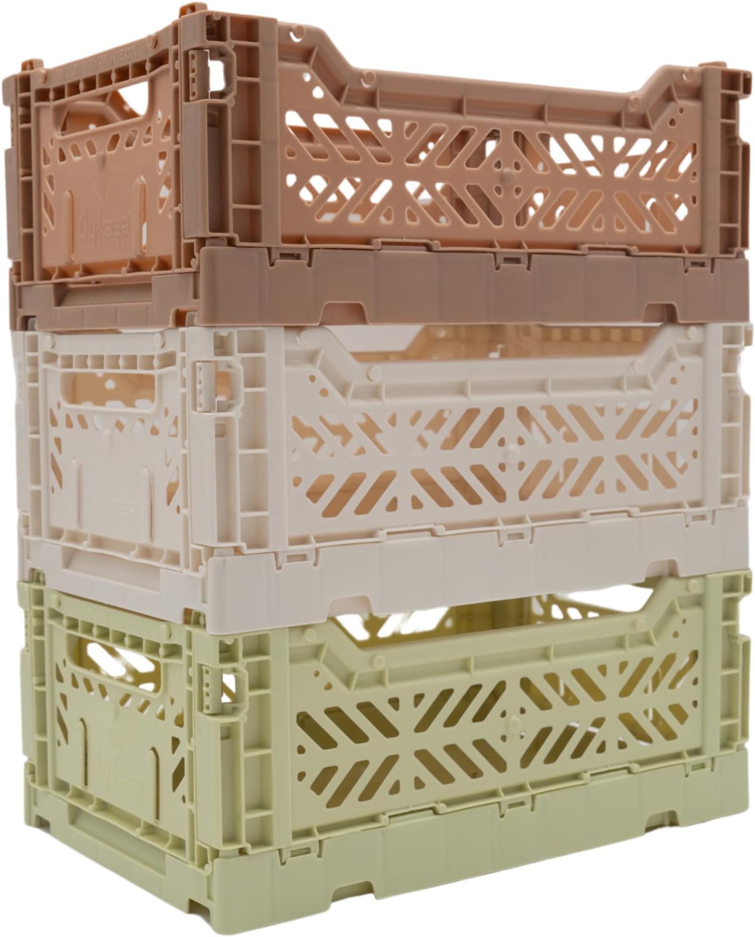 Amazon.com: Pekky 34 Quart Plastic Milk Crates Stackable, Collapsible ...