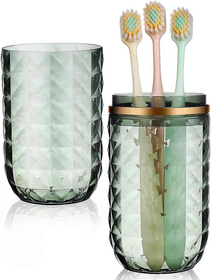 Amazon.com: Didiseaon Travel Toothbrush Case with Cover, Portable ...