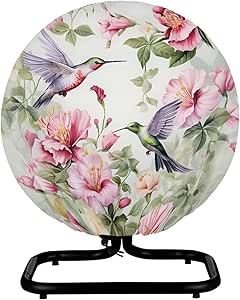 Amazon.com: Talayituse Hummingbird Floral Print Industrial Fan Cover ...