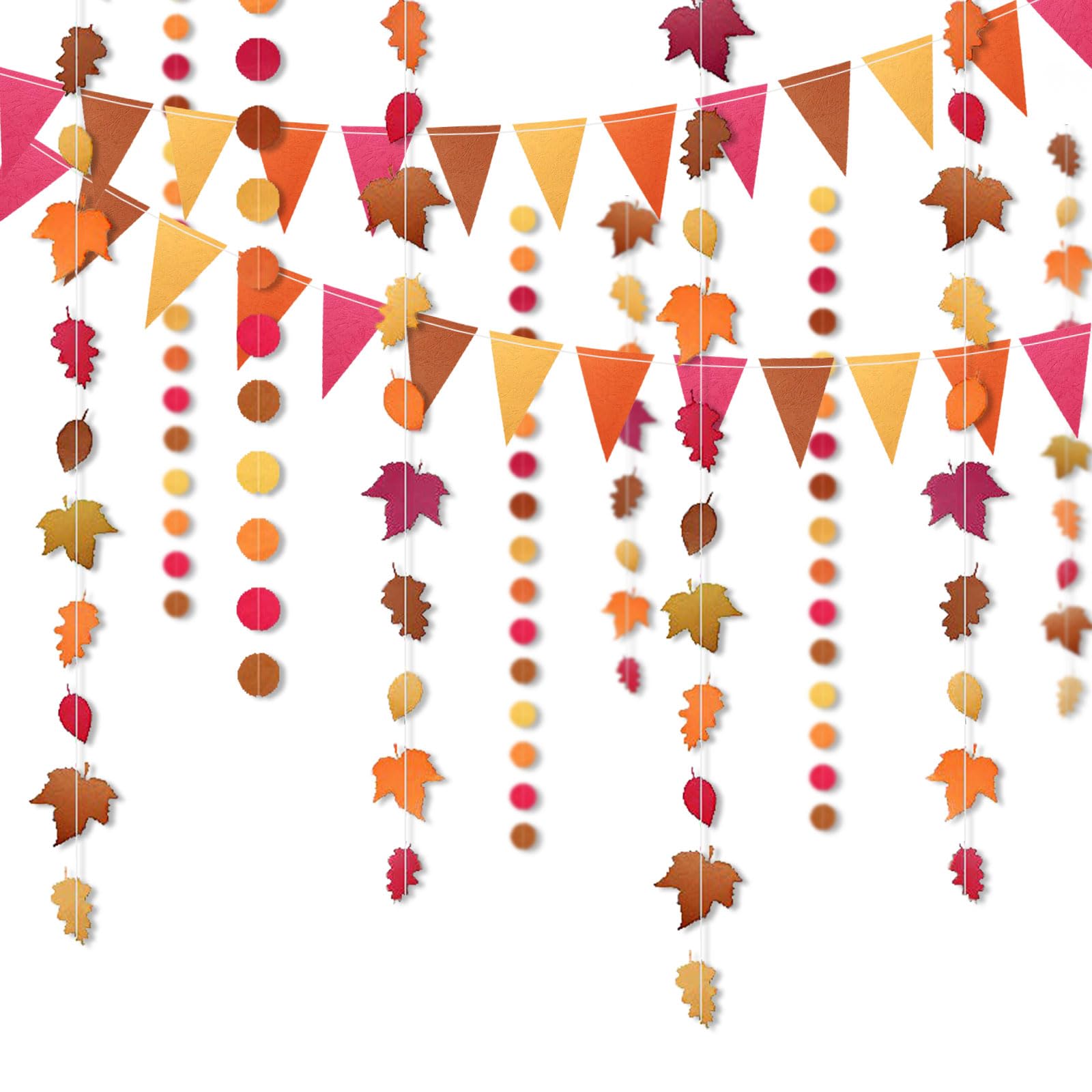 iwiio Autumn Decorations, Autumn Bunting Banner Set, Thanksgiving ...