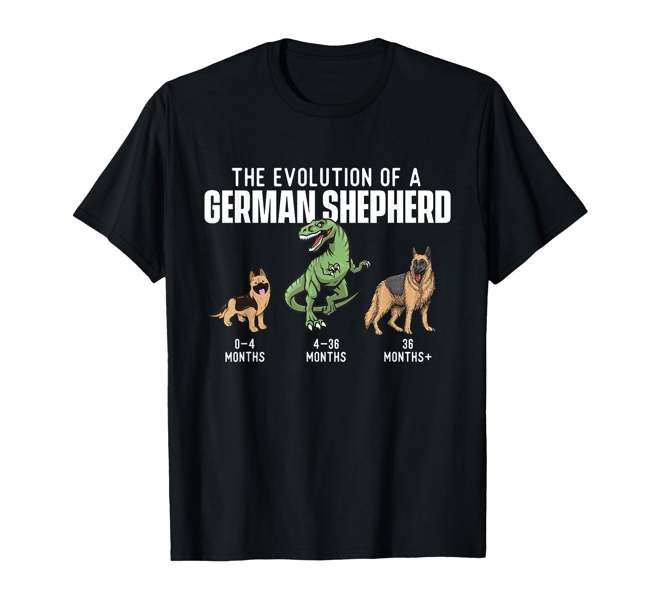 Amazon.com: The Evolution Of A German Shepherd - Dog Owner Pet Lover T ...