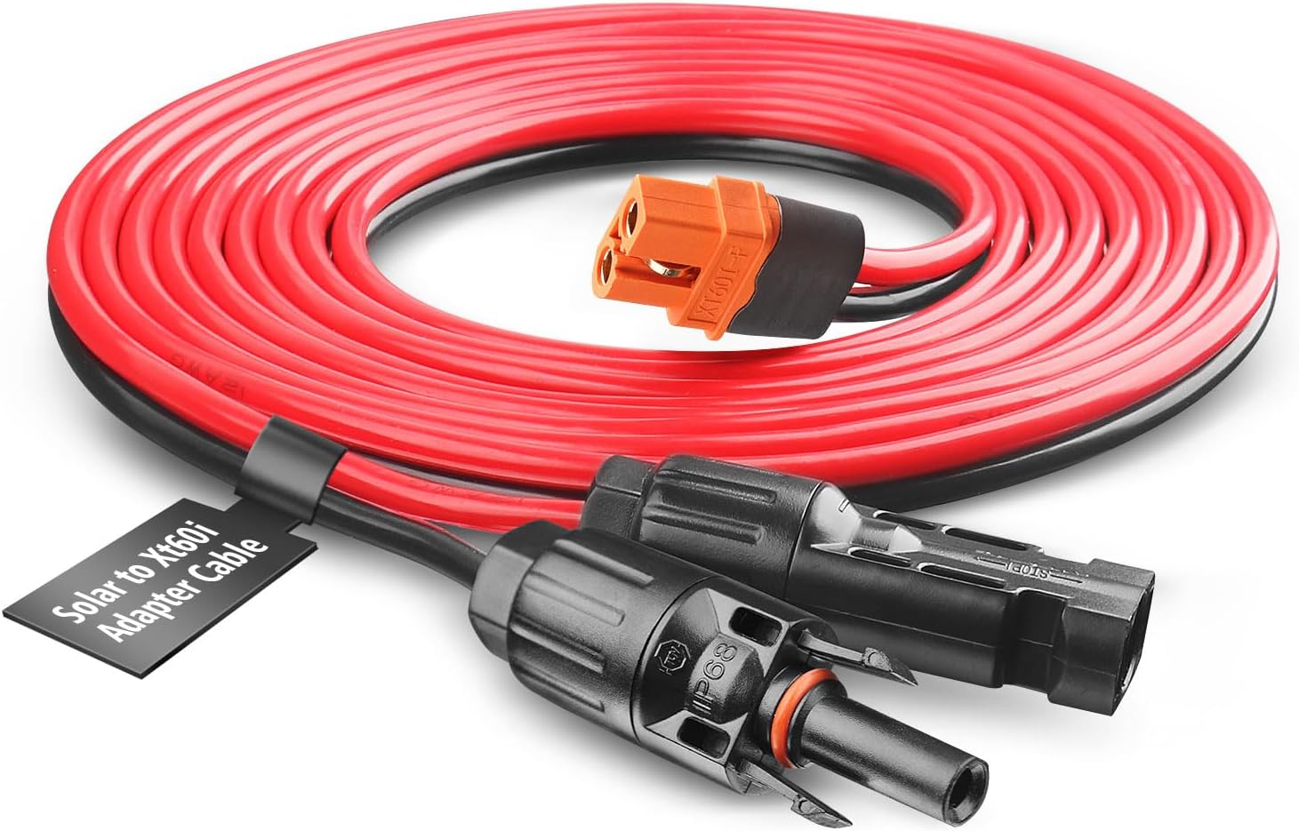 Amazon.com: Solar Connector to XT60i Adapter Extension Cable 12AWG ...
