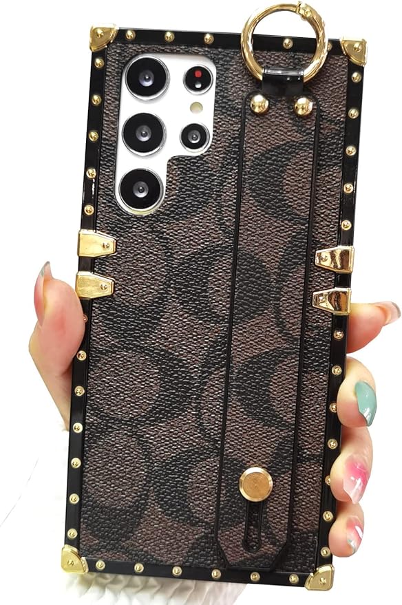 Amazon.com: BUSDOG Luxury Leather for Samsung Galaxy S22 Ultra Case ...