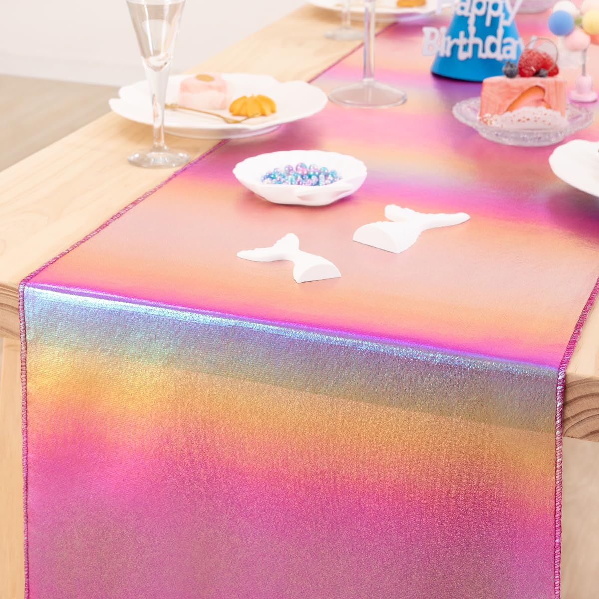 Snapklik.com : Iridescence Table Runner Shiny Reversible Shimmer ...