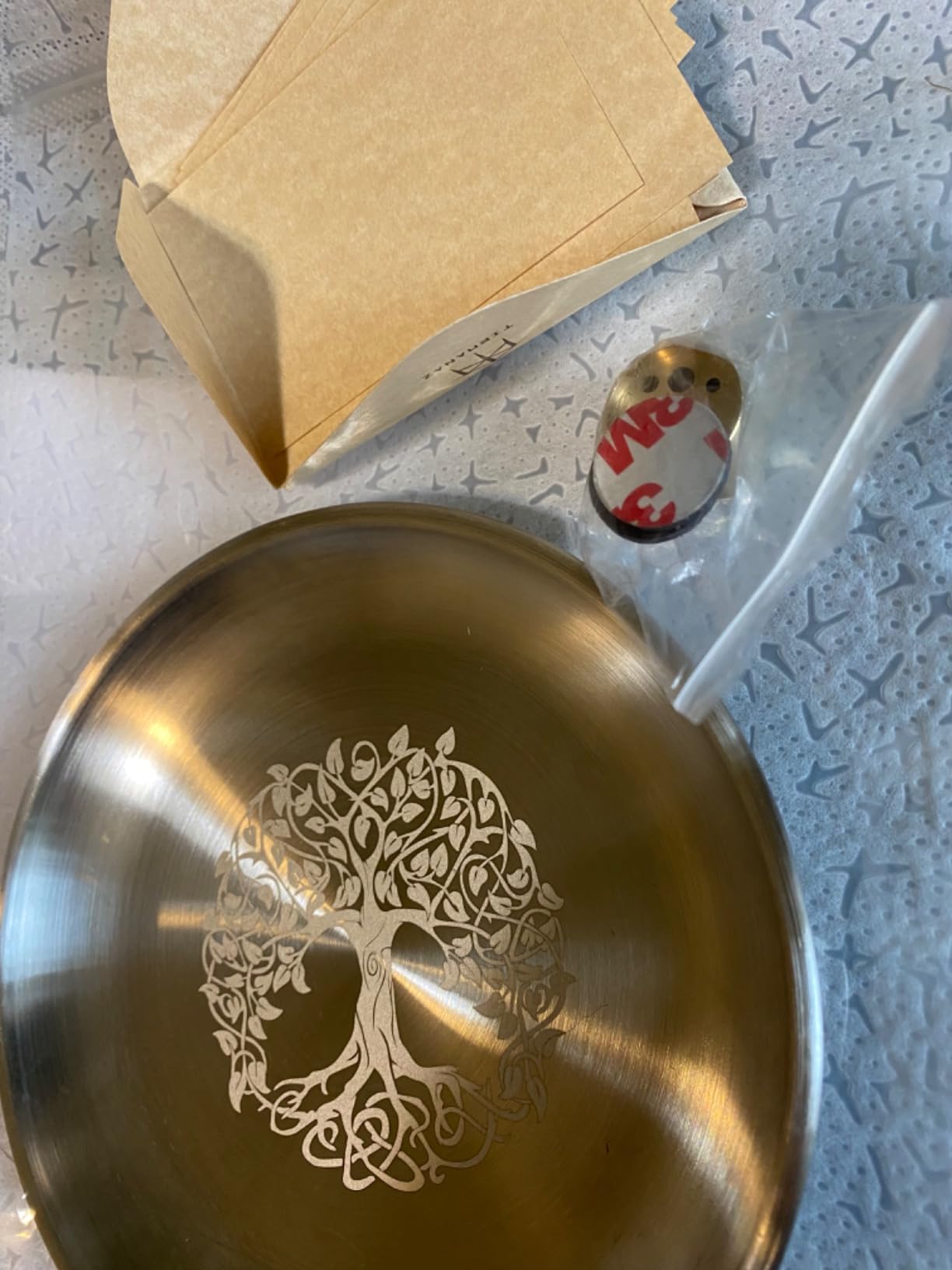 Amazon.com: 5.5inch Altar Ritual Plate Dish Stainless Steel Flat Bowl ...