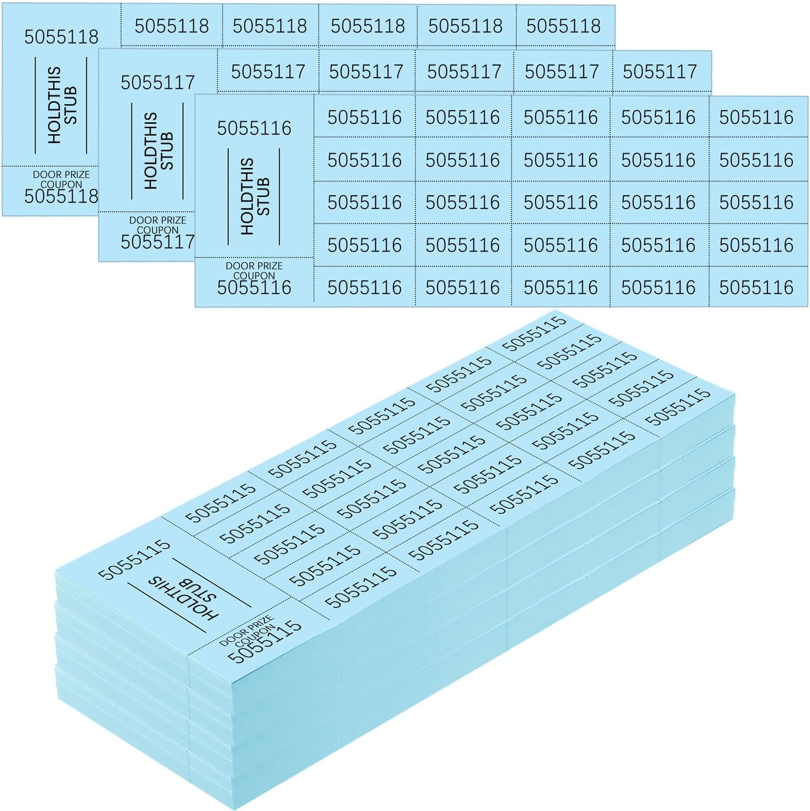 Amazon.com : Kosiz 300 Sheets Raffle Tickets Sheets Hold This Stub ...