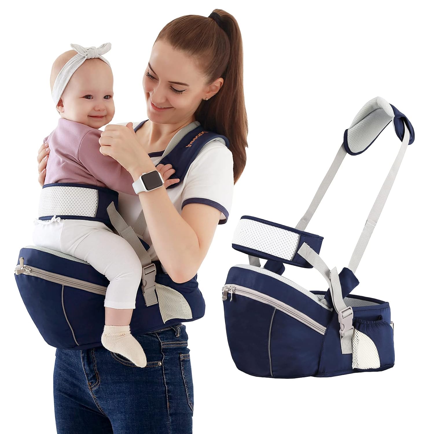 Amazon.com : Baby Hip Seat Carrier Baby Waist Stool Baby Holder Carrier ...