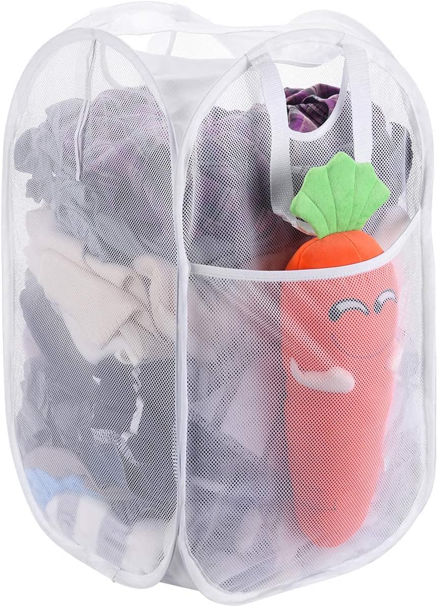 Amazon.com: DUCOO Pop Up Laundry Hamper, 14.6 x 14.6 x 22.5 in, Mesh ...