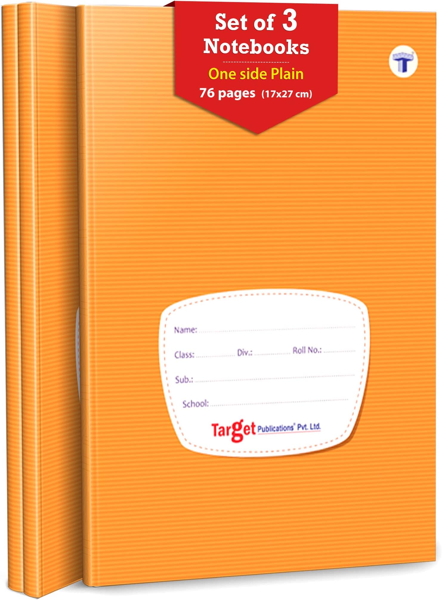Classmate Single Line interleaf Notebook- Pack of 6 (120 Pages,240 x ...