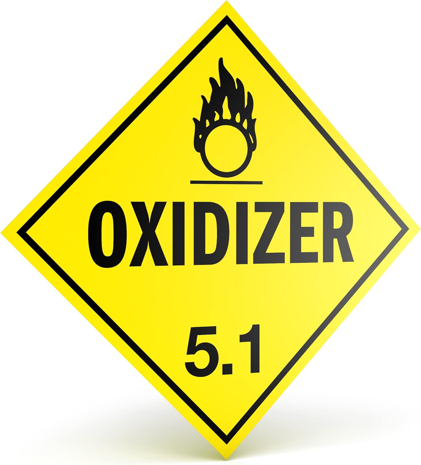 Amazon.com : D.O.T. Labels - Hazard Class 5 DOT Oxidizer 5.1 Hazmat ...