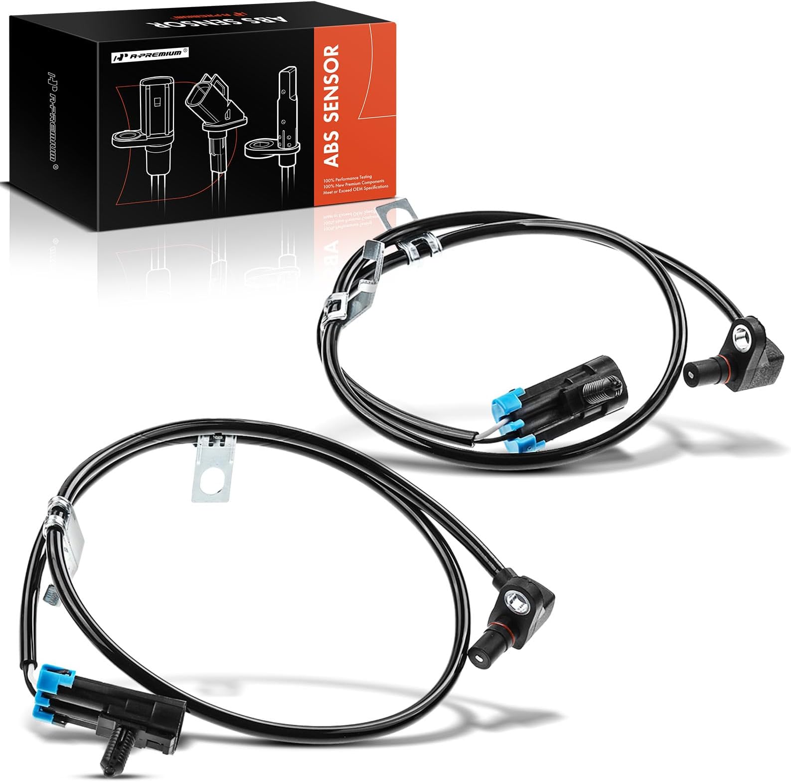 Amazon.com: A-Premium 2PC Set Front ABS Wheel Speed Sensor Compatible ...