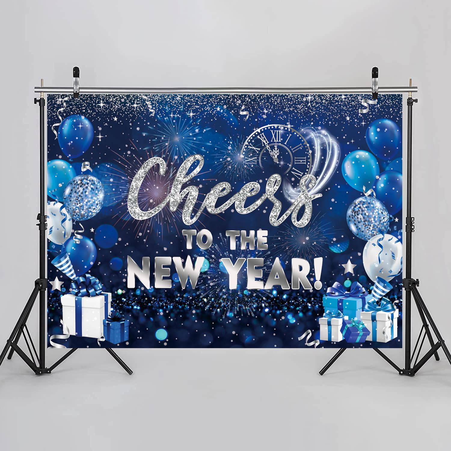 Snapklik.com : Happy New Year Backdrop 8x6FT New Years Decorations 2026 ...