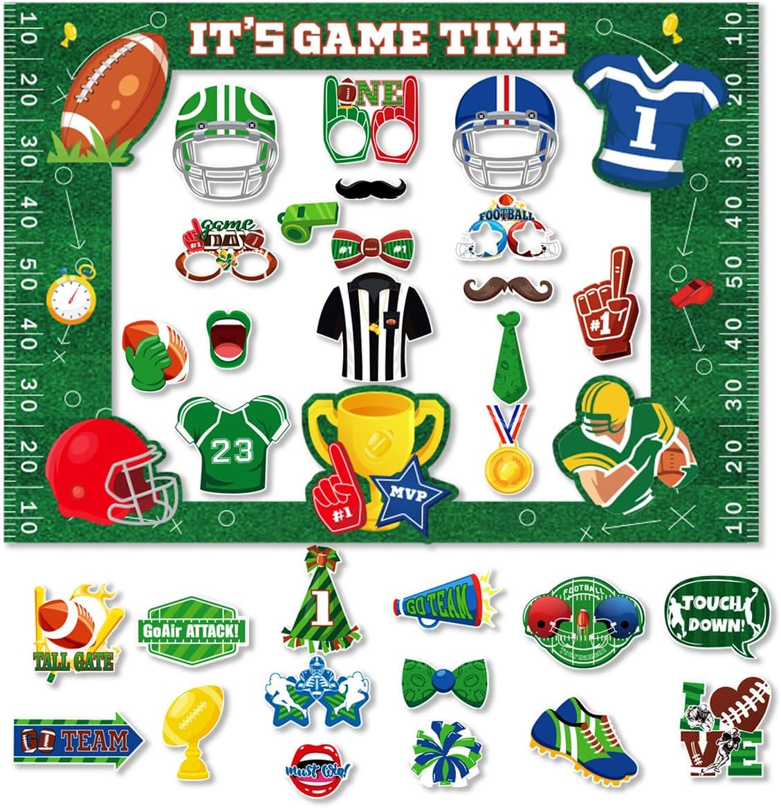 Amazon.com - Watayo Inflatable Football Photo Prop Frame- Football ...