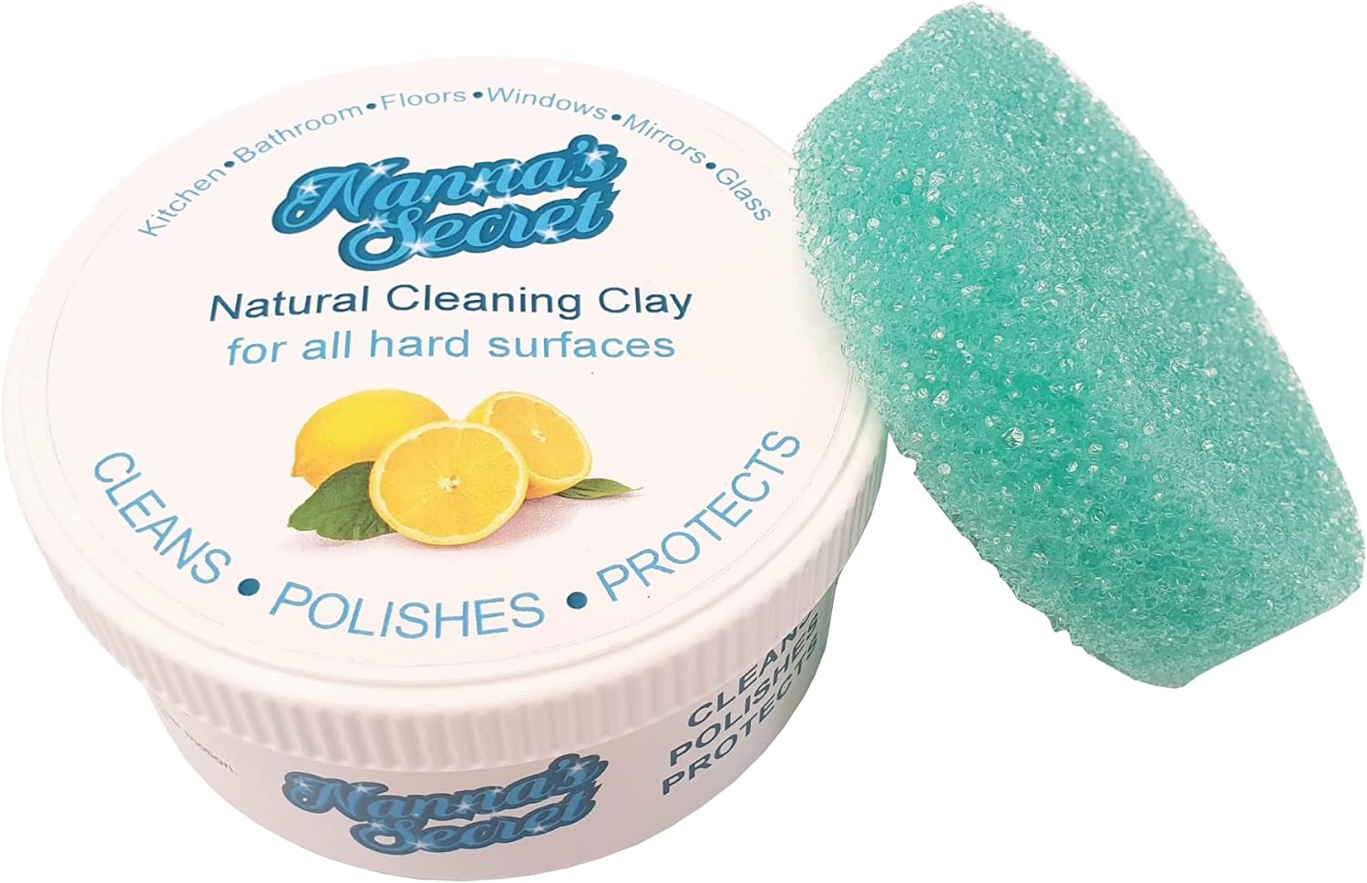 Nanna’s Secret | All-purpose Cleaning Clay with Sponge | Cleans ...