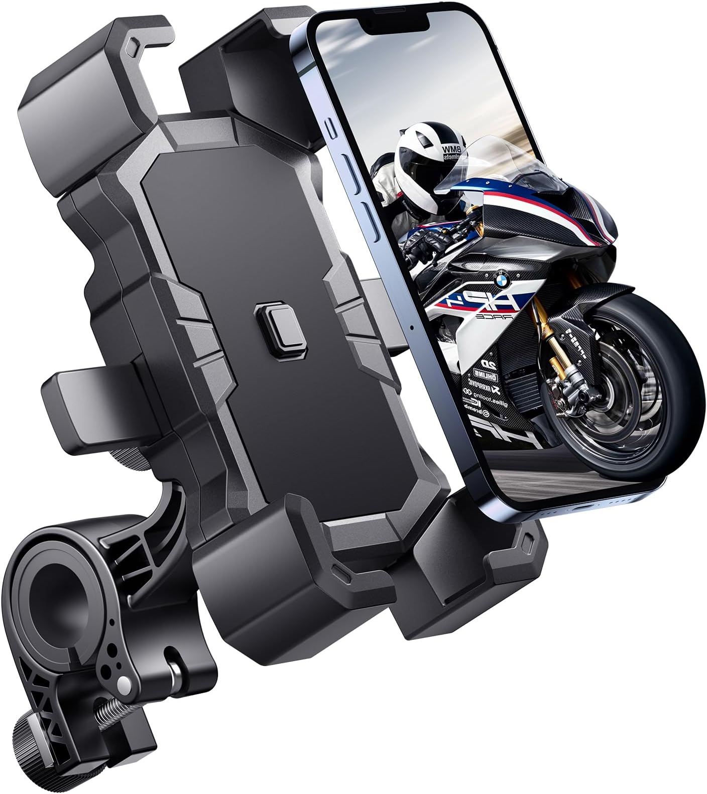 Amazon.com: Delobon Bike Phone Holder Handlebar,Motorcycle Phone Mount ...