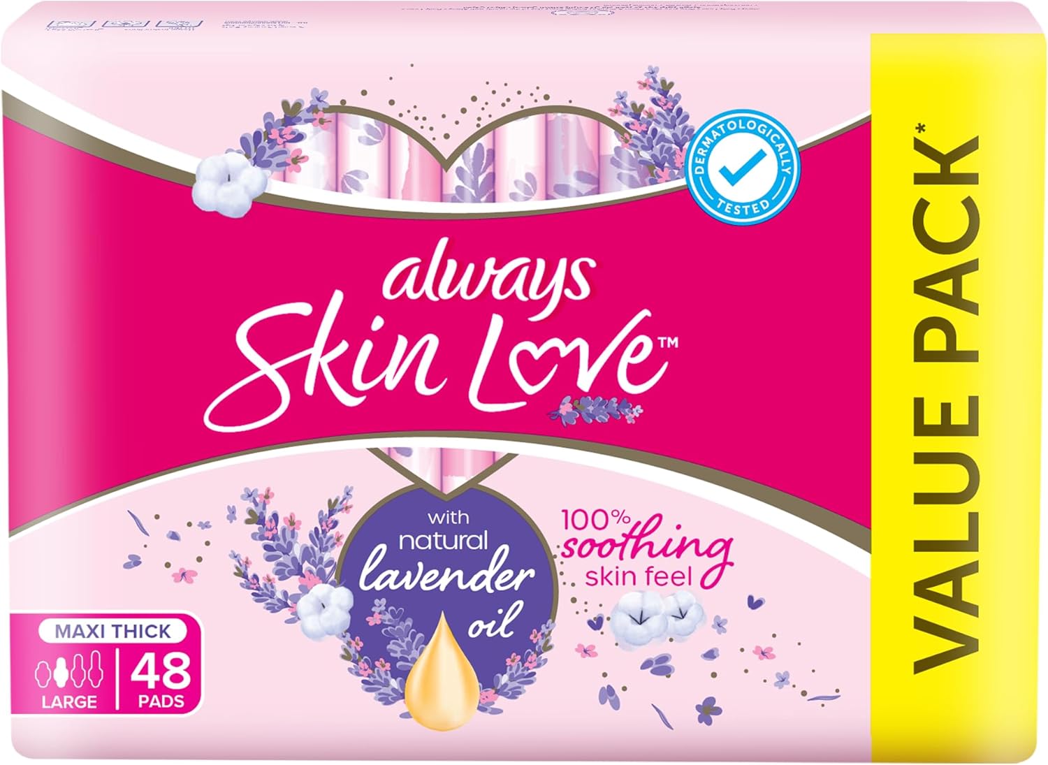 Always Skin Love Pads,Always’ 1st Pads with Lavender Freshness, Up to ...
