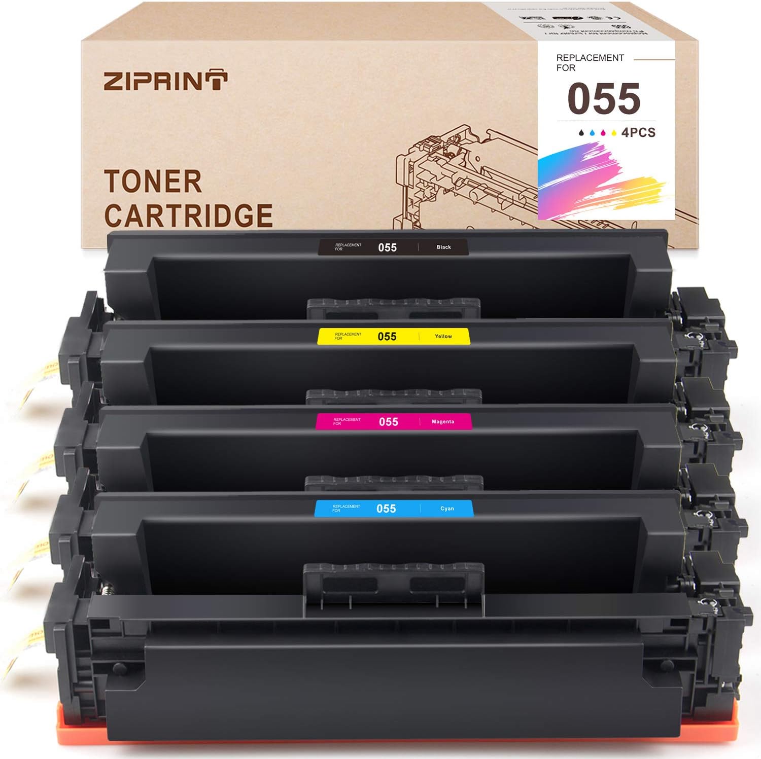 Amazon.com: ZIPRINT Compatible Toner Cartridge Replacement for Canon ...