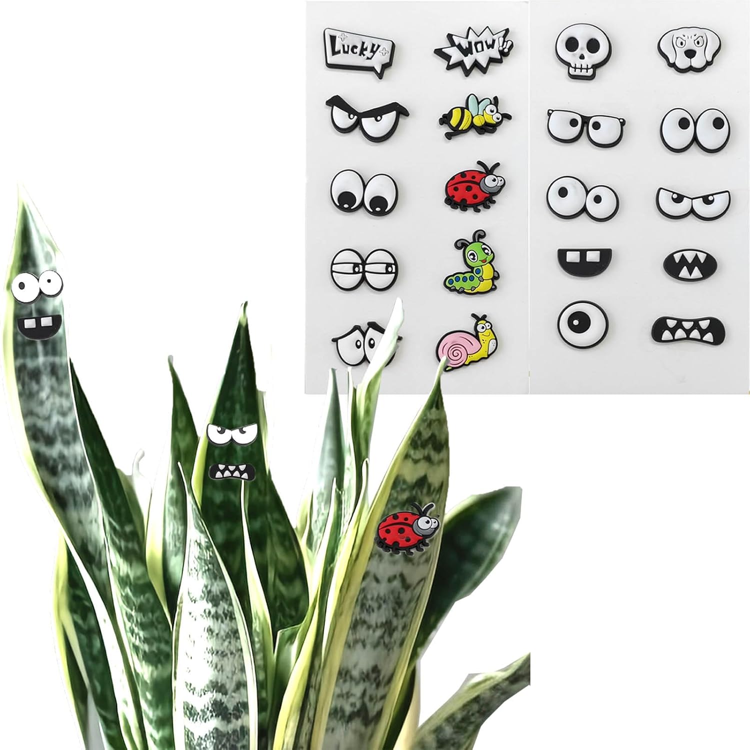 Amazon.com: Monster Cute Plant Magnets Eyes for Potted Plants,Funny ...