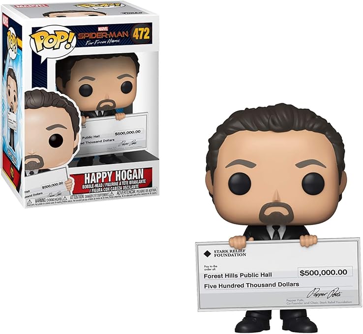 Amazon.com: Funko Pop! Marvel: Spider-Man Far from Home - Happy Hogan ...