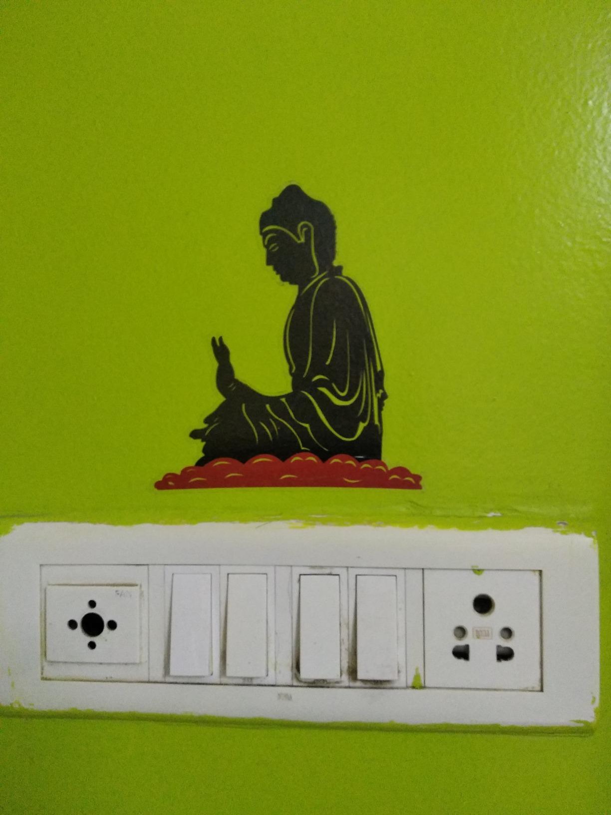 Buy Decals Sticker Meditating Buddha's Matte Finish Colored PVC Light ...