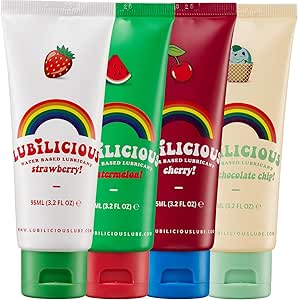 Amazon.com: Lubilicious Flavored Lube 4 Pack: Edible Lube & Flavored Lubricants for Privacy ...