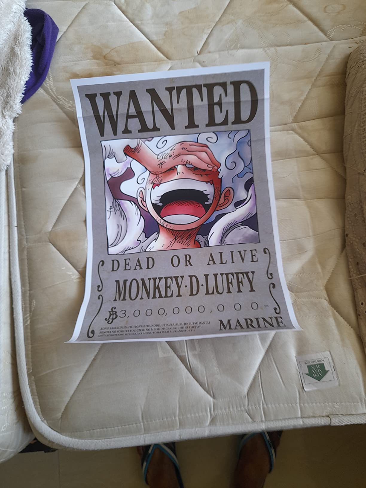 MCSID RAZZ - One Piece - New 3B. wanted Monkey D luffy Design A3 Size ...