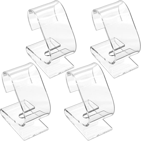 Amazon.com: 4 Clear Acrylic Watch Displays Stands Showcases : Clothing ...