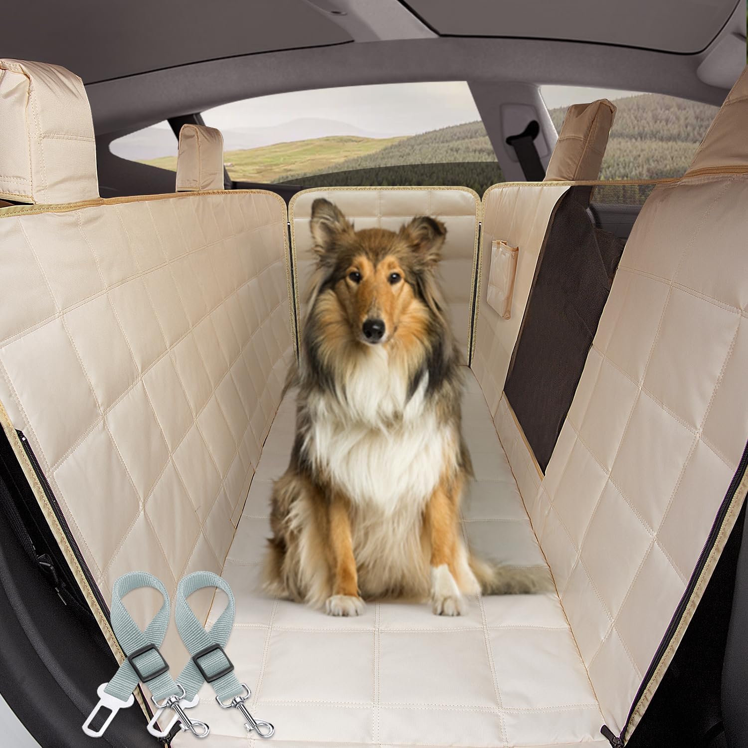 lassie Dog Car Hammock for 2020-2023 Tesla Model Y/2018-2023 Model 3 ...