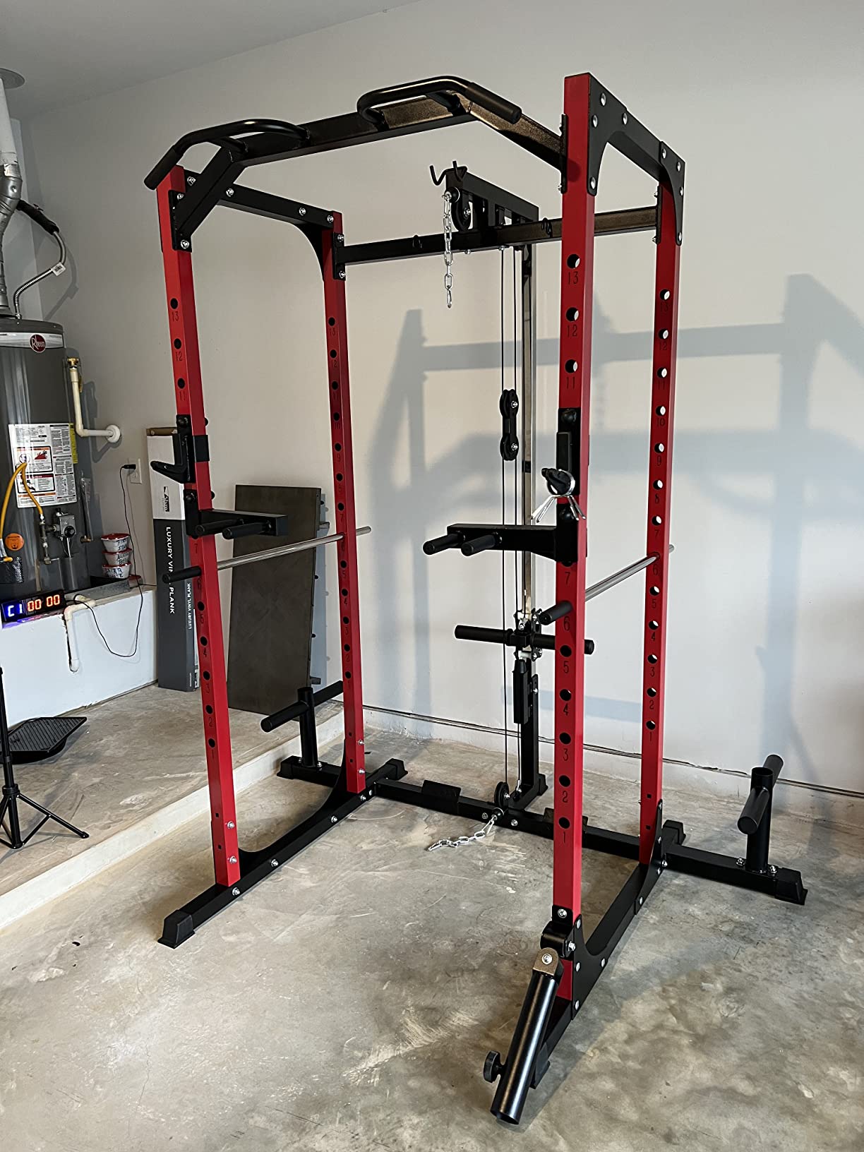 $41/mo - Finance Mikolo Power Cage, Power Rack with LAT Pulldown, Multi ...
