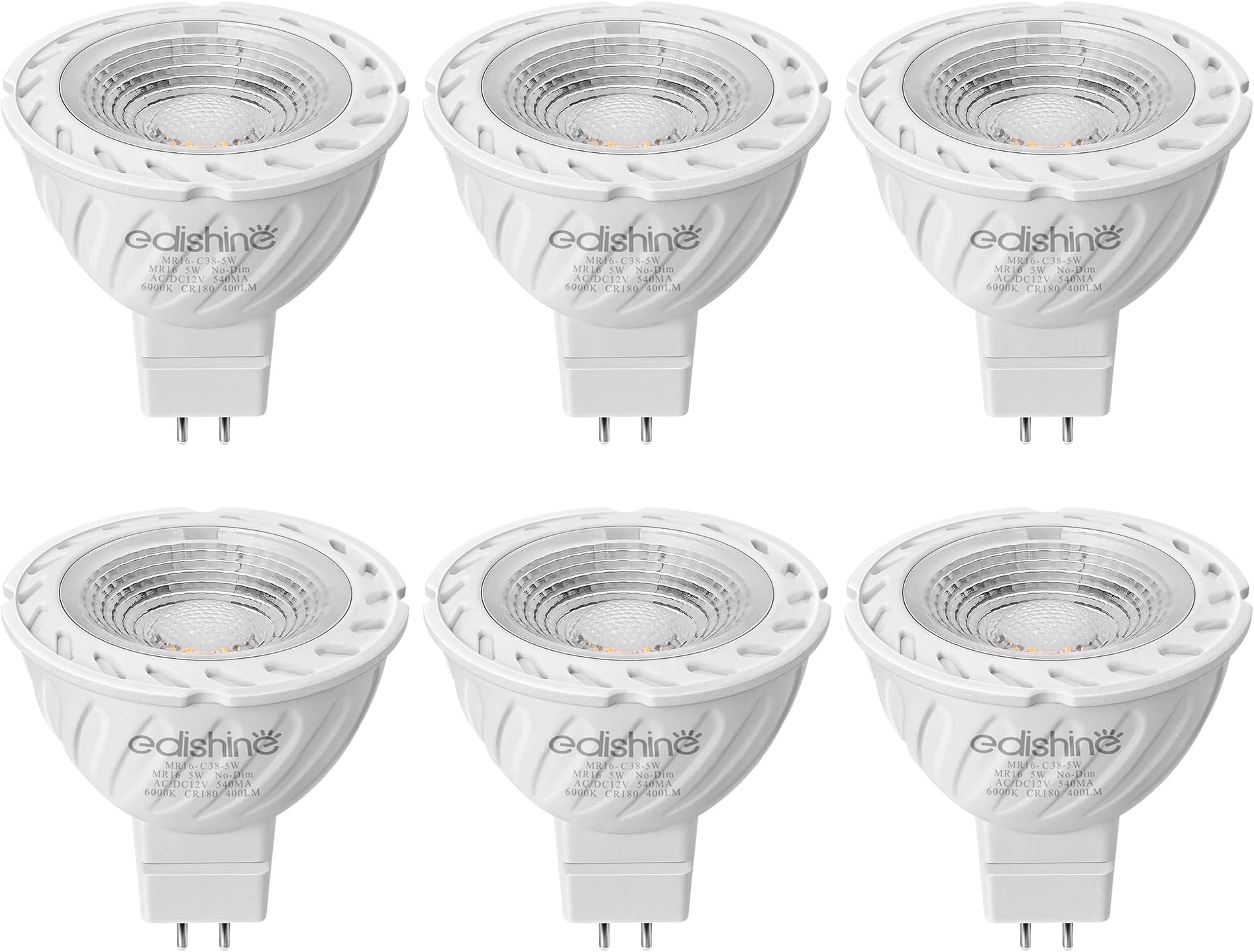 Aurora MR16 50w Square Halogen Bulbs - 60 degrees beam angle : Amazon ...