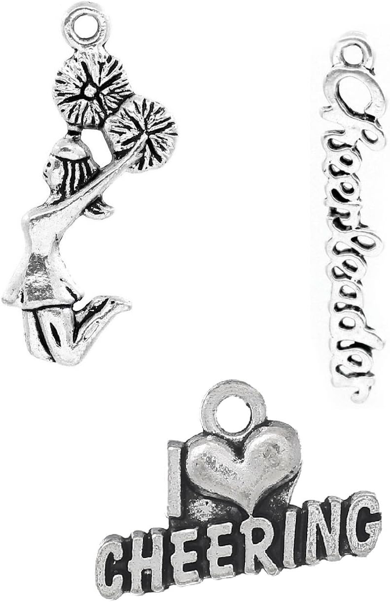 Amazon.com: JGFinds Cheerleading Charms and Pendants - 110 Pieces (50 ...