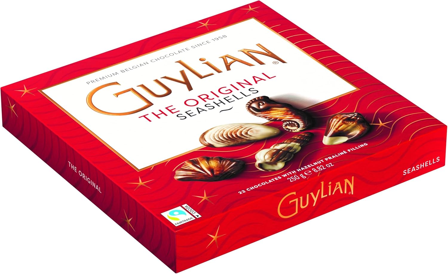 Guylian Red Gift Box Of Praline Seashells 250g (1) : Amazon.co.uk: Grocery