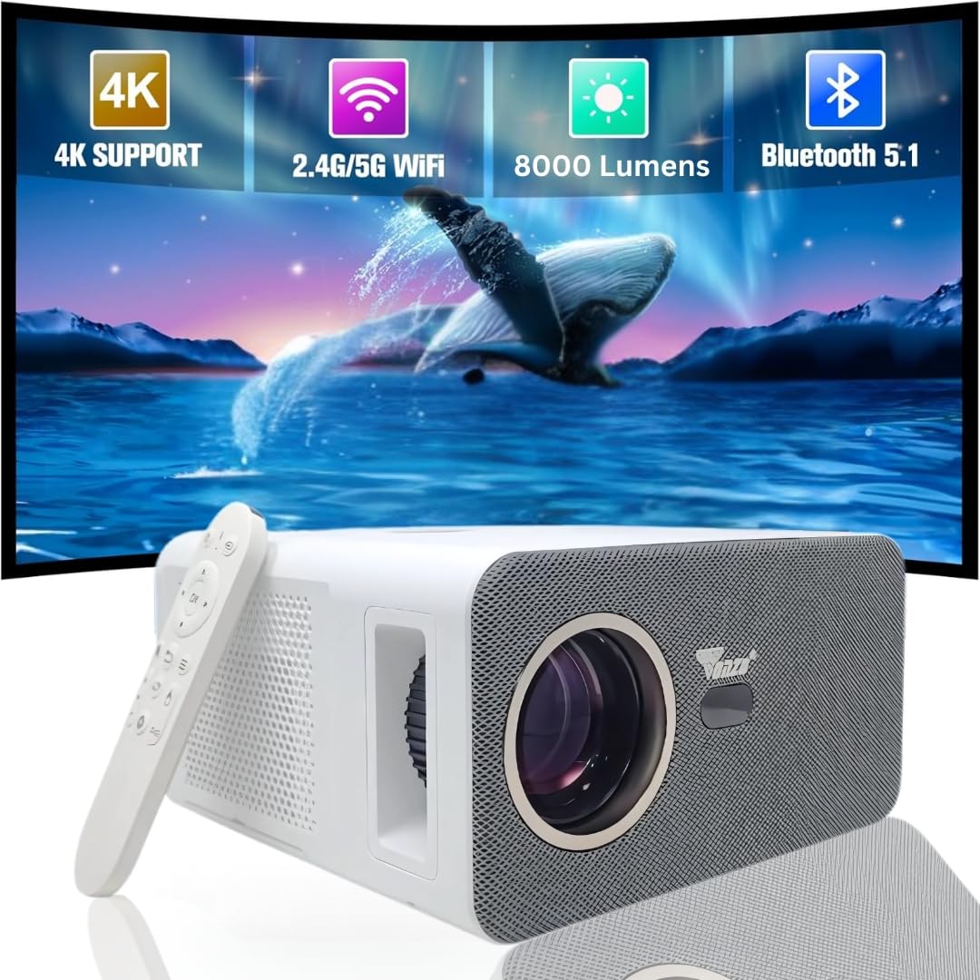 TONZO Cineplex 10 Full HD Dual Wi-Fi & Bluetooth 5.0 Projector with ...