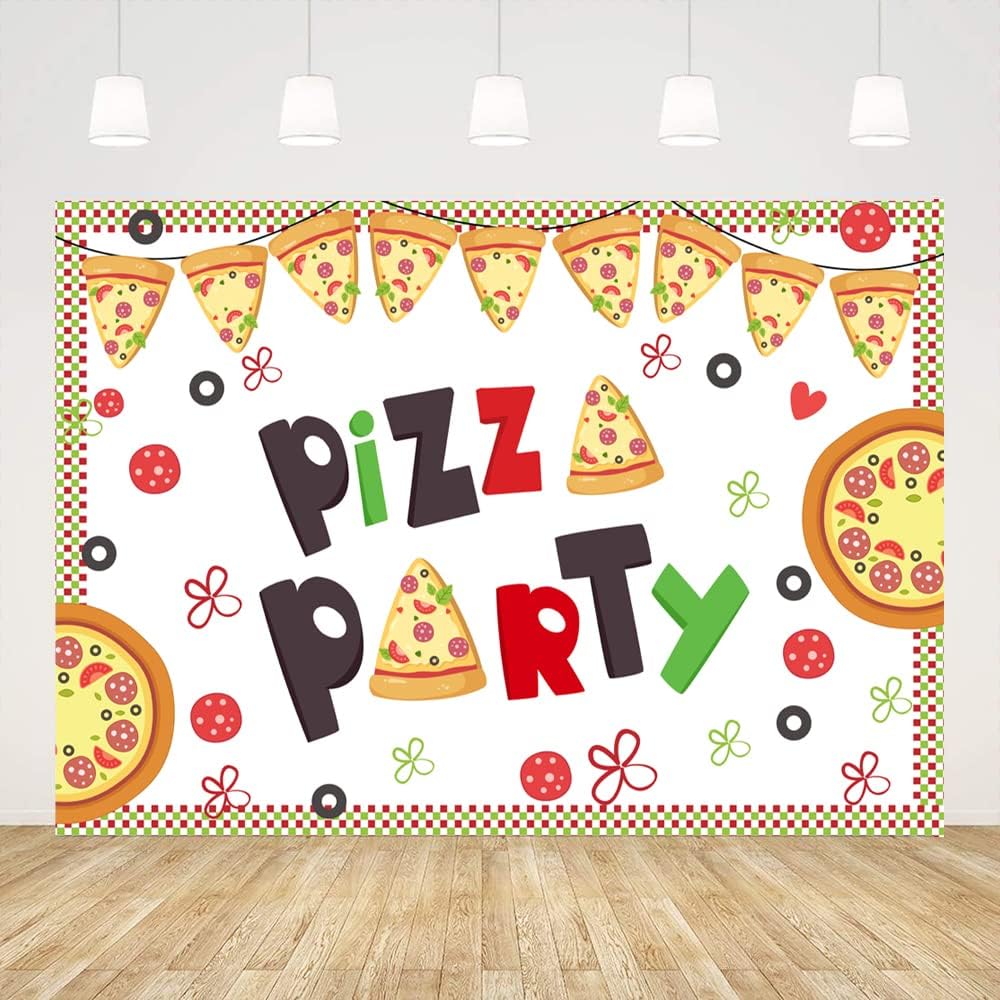 Amazon.com : Ticuenicoa 5x3ft Pizza Party Backdrop Cooking Theme ...