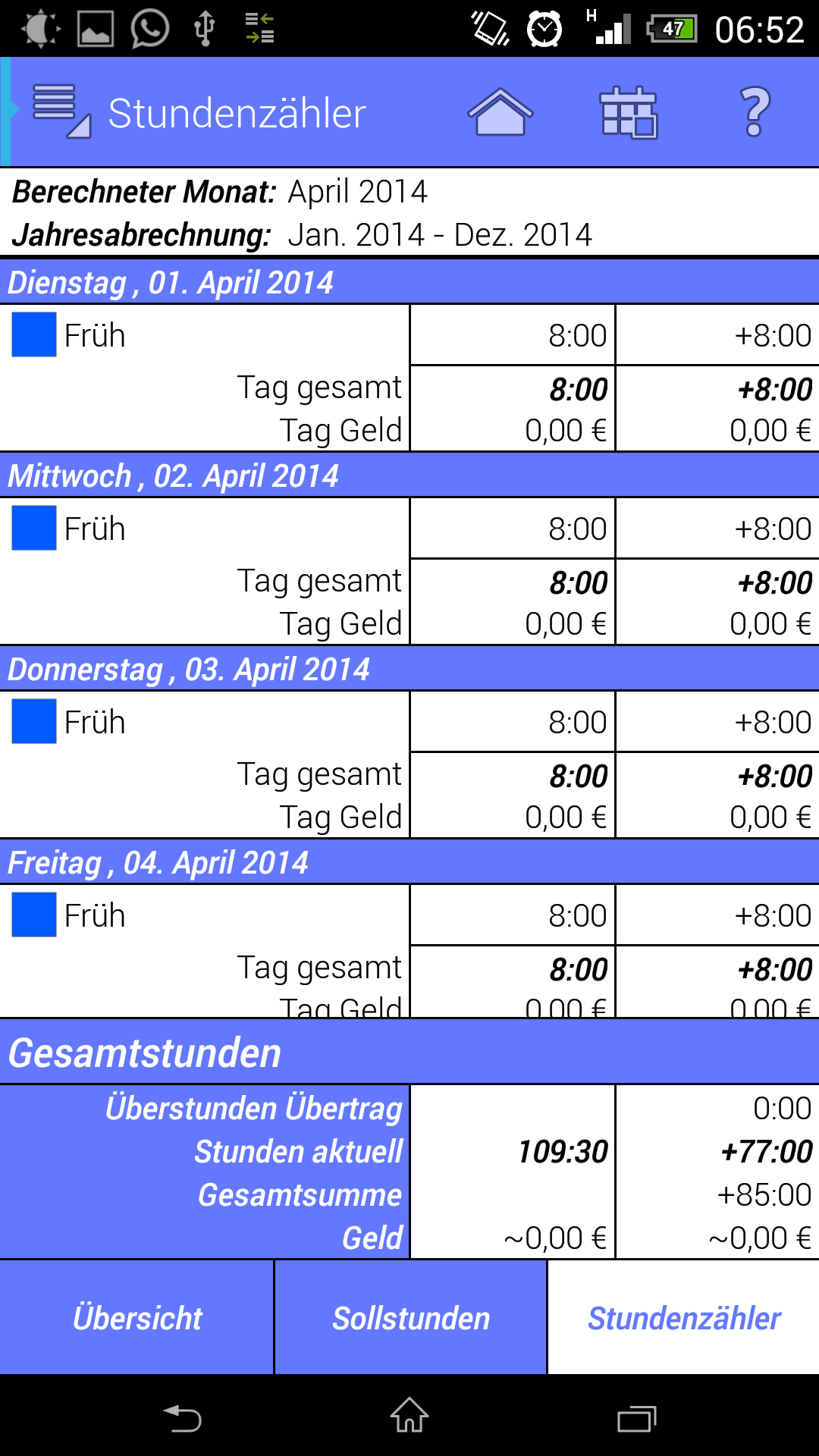 Work Calendar - App on Amazon Appstore